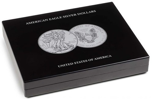Coin Presentation Display Box American Silver Eagles Case +EXTRA TRAY ...