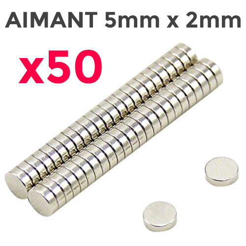 Lot 50pcs Mini Aimants Neodyme Neodymium Magnets Rond Fort Puissant 5mm ...