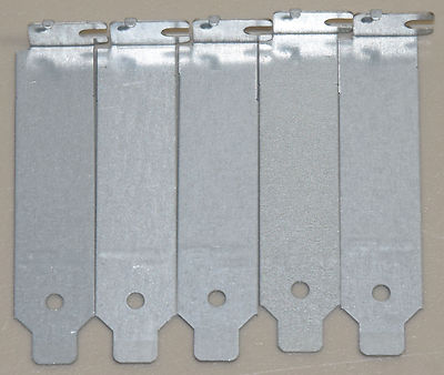 Lot 5 Dell Low Profile PCI PCIe AGP Expansion Slot Covers L-Shape w ...