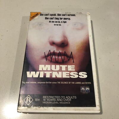 Mute Witness [VHS] Columbia Tristar Big Box Ex-Rental Video Tape 1995 ...