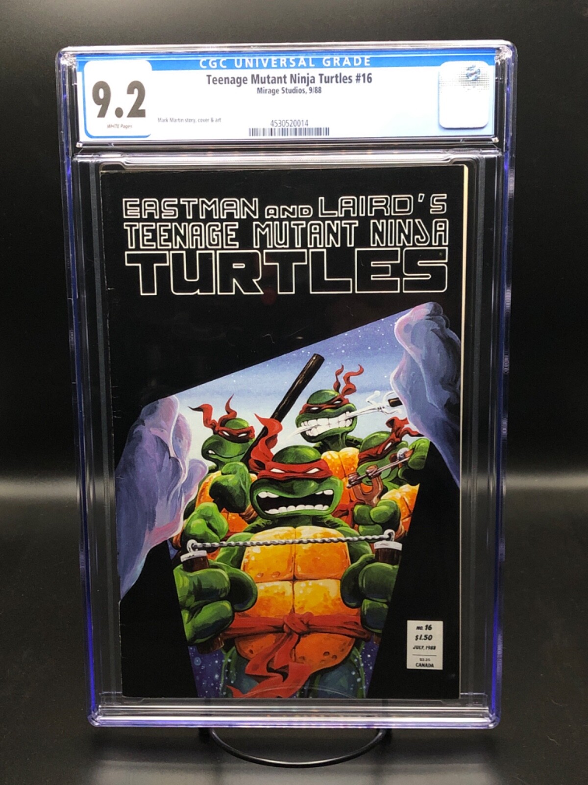 Teenage Mutant Ninja Turtles #16 1st Print CGC 9.2 1988 - Mark Martin ...