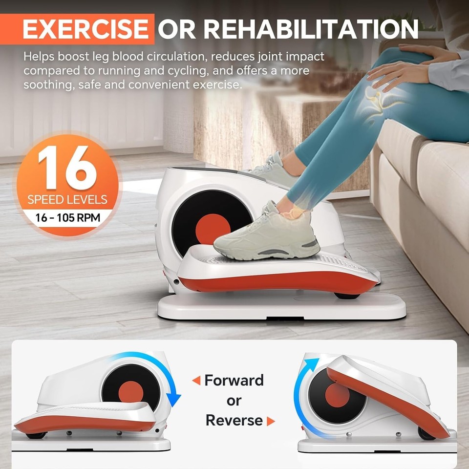 Ellipse Leg Exerciser as Seen on TV, Under Desk Elliptical Machine ...