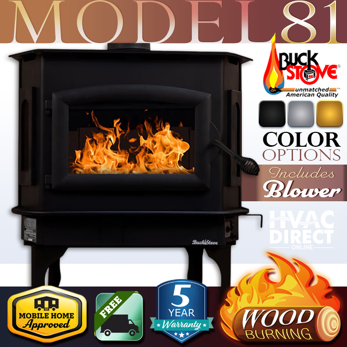 Buck Model 85 Wood Burning Stoves Buck Stove 74 ZC Wood Fireplace With