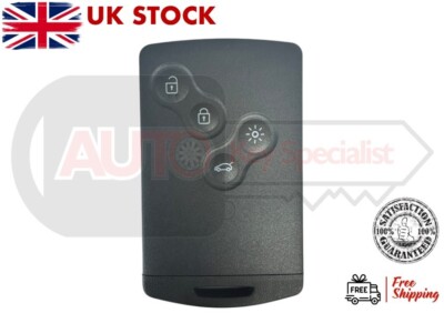 Renault Car Key Remote Fob, Aftermarket New, 4 Buttons, 433MHz ...