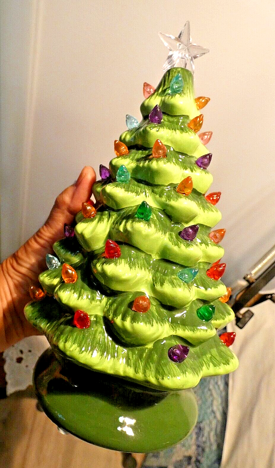 Musical CHRISTMAS IS FOREVER Ceramic Christmas Tree, 8 Tunes 8.5 ...