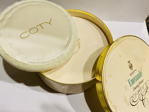 ⭐️ NEW SEALED VINTAGE COTY EMERAUDE PERFUMED DUSTING POWDER FULL SIZE 5 ...