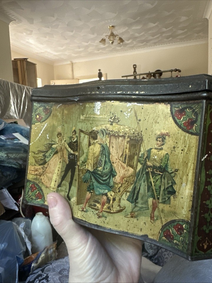 Rare Victorian Tin JJ Coleman Mustard casket /tea caddy ideal Christmas ...