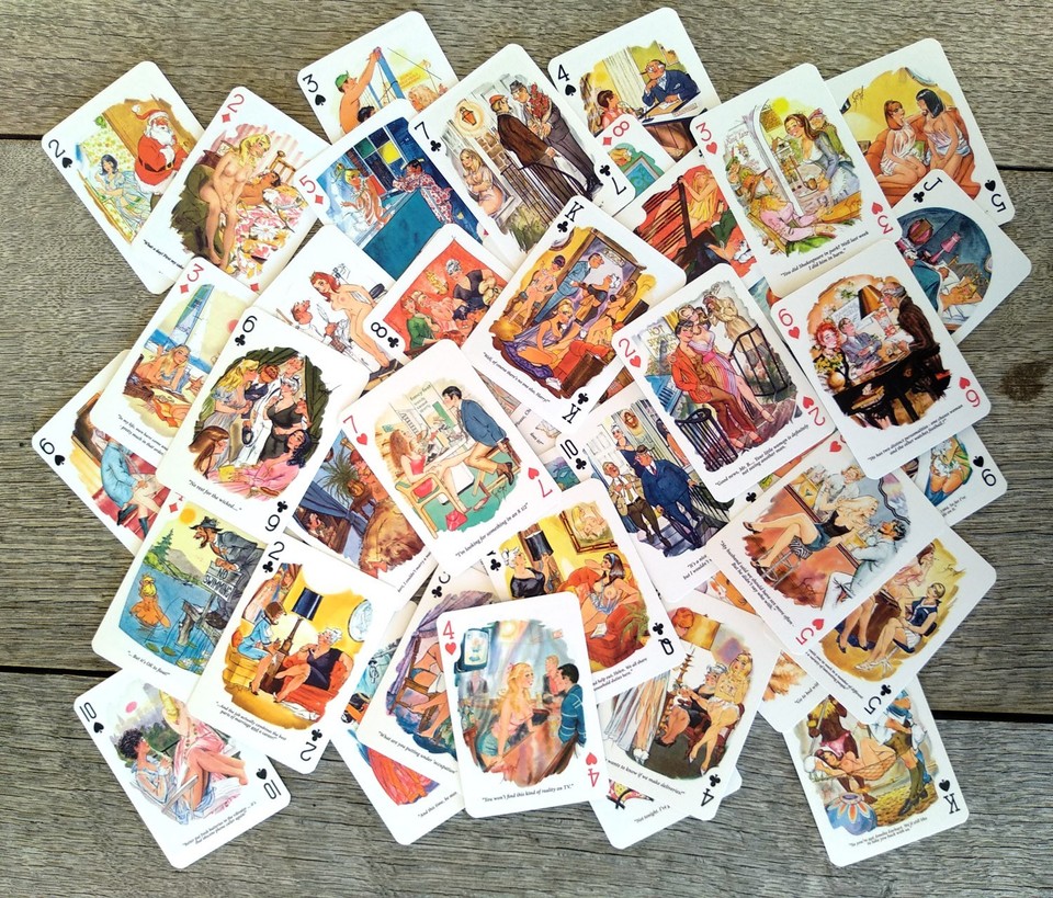 Vintage Doug Sneyd Playboy Magazine Pin-Up Cartoon Artist Playing Cards ...