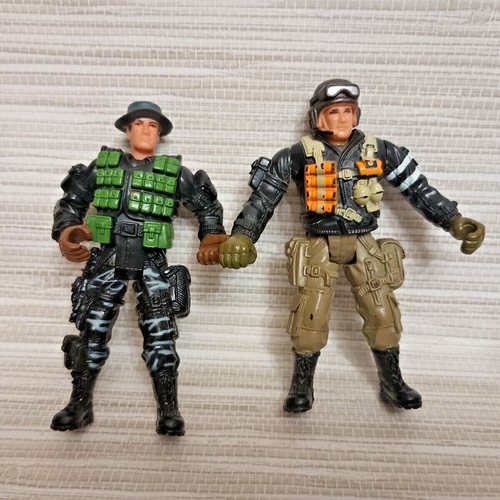 Lot of 2 Chap Mei Military Action Figures Soldiers 4" Figures ONLY no ...