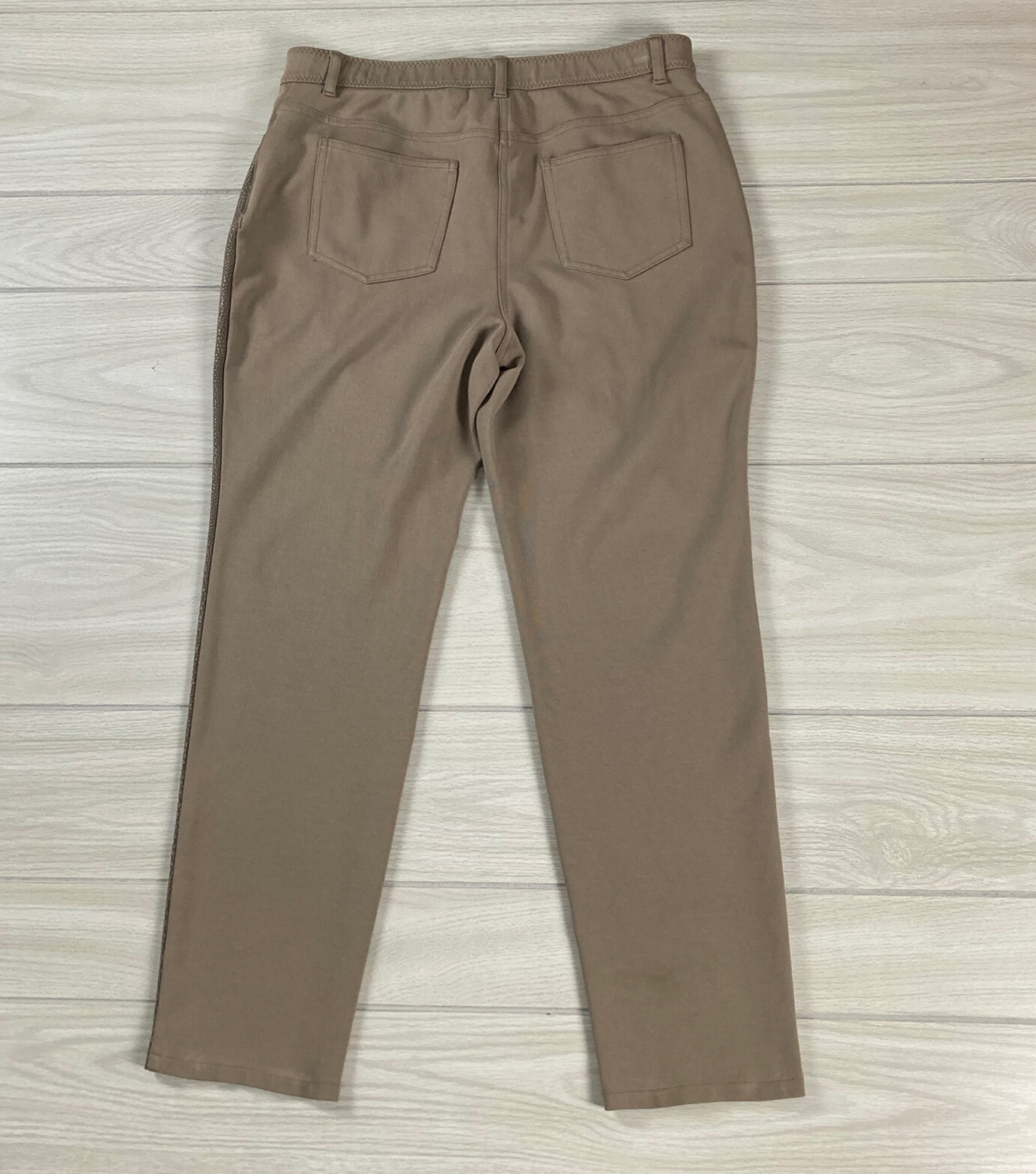 Chico's Sz 1.5 Pants Beige Animal Print Elastic Comfo… - Gem
