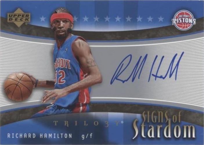 2005-06 Upper Deck Trilogy - Signs of Stardom Richard Hamilton #SS-RH ...