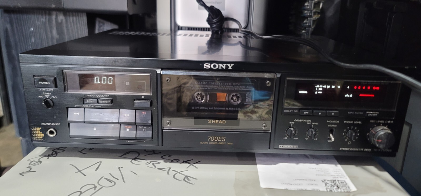 Sony TC-K700ES 3 Head Direct Drive Dual Capstan Deck SERVICE FULLY ...