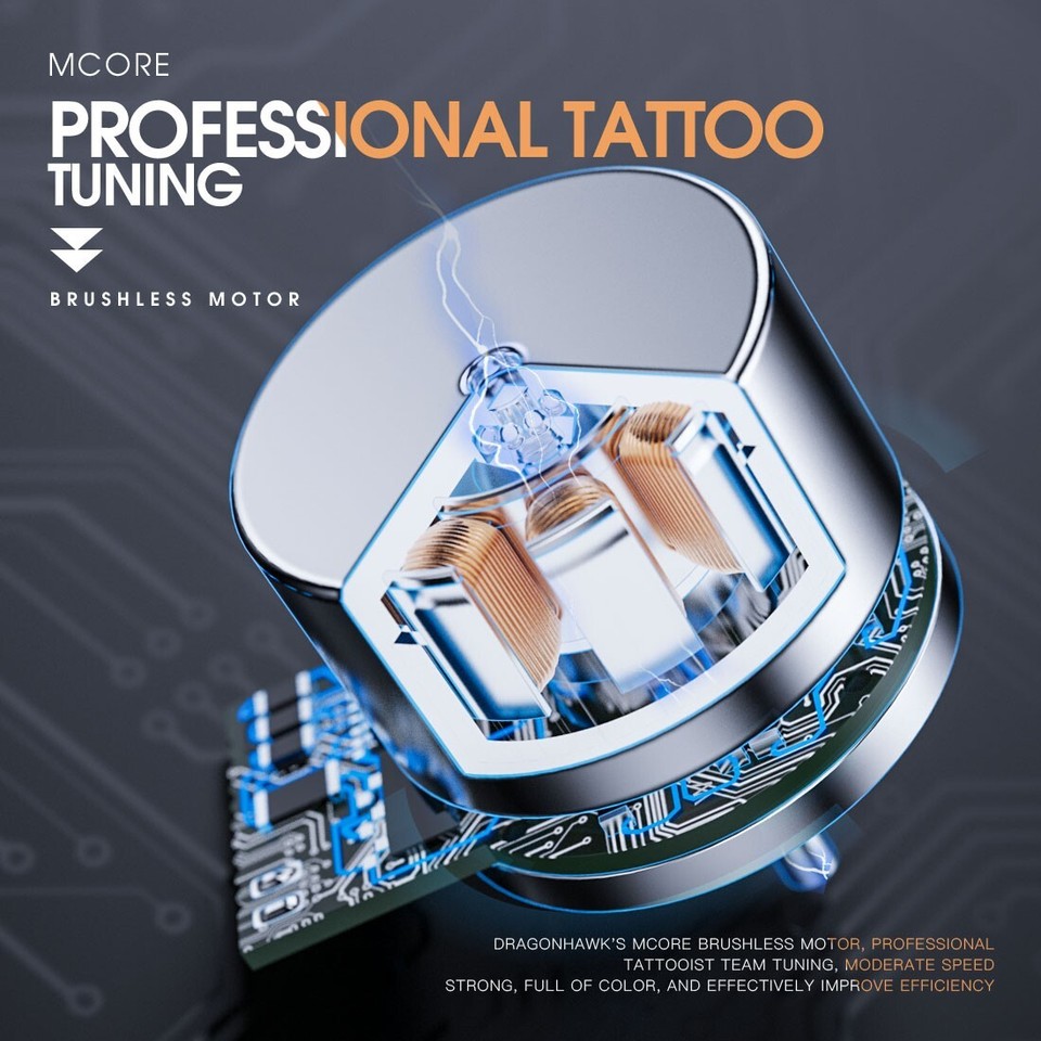 Smart Screen Wireless Rotary Tattoo Brushless Motor Pen Machine 2 ...