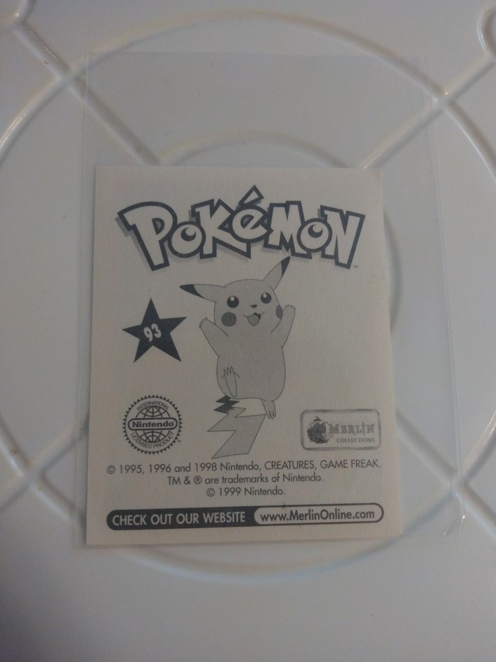 Pokemon Merlin Collection Series 1 Hunter #93 Sticker | eBay