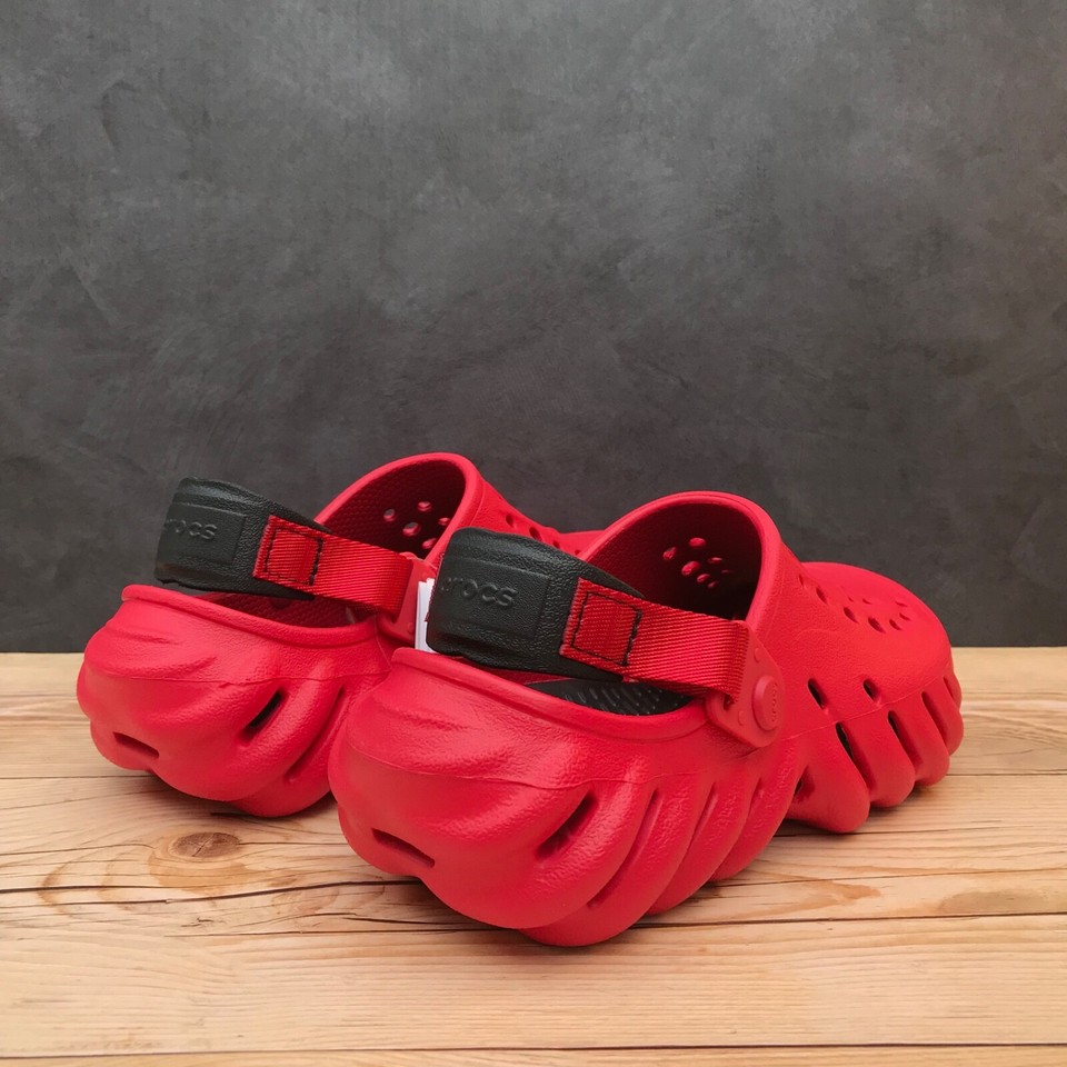 Crocs Echo Clog Red & Black Select-a-Size | eBay