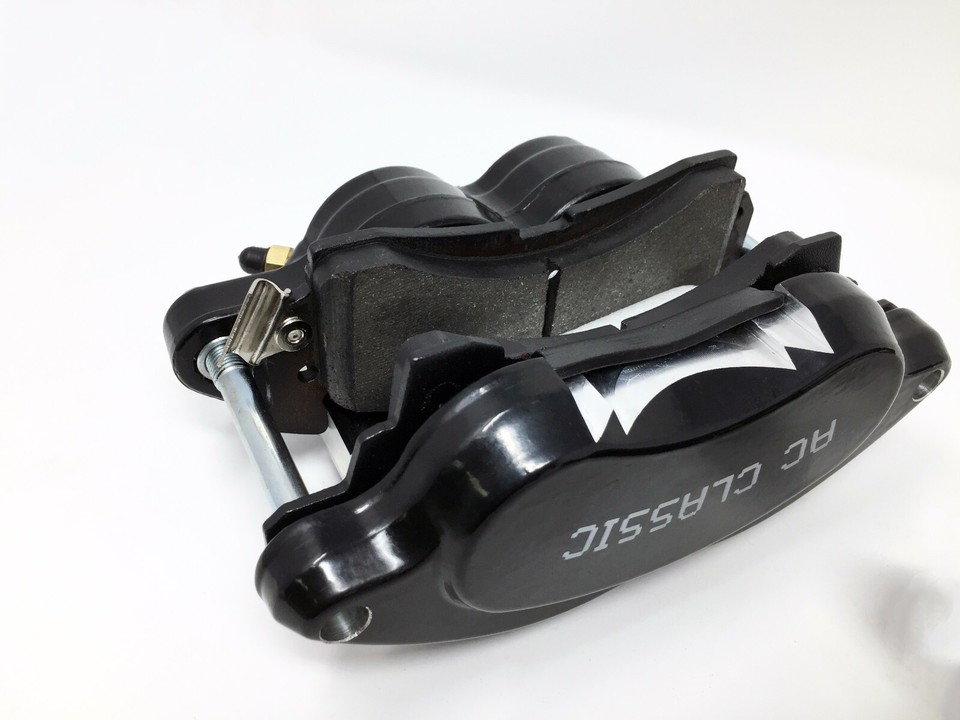 loaded brake calipers 4039 4040 d52 pad twin dual piston caliper black ...