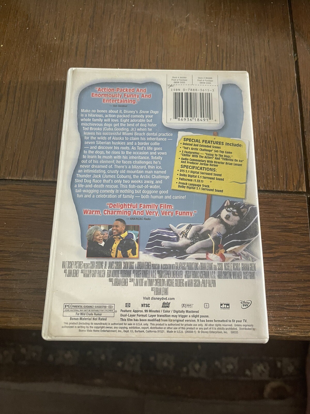 Snow Dogs DVD Walt Disney Pictures Cuba Gooding Jr. James Coburn A2 ...
