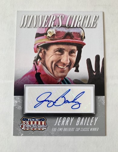 2015 Panini Americana Jerry Bailey Winner's Cup Autograph | eBay