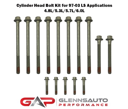 PAIR of OE Style LS Cylinder Head Bolt Kit for 97-03 LS1/LS6/4.8L/5.3L ...