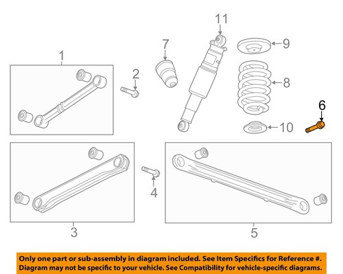 GM OEM 04-20 Avalanche Suspension Components-Lateral Arm Bolt 11518725 ...