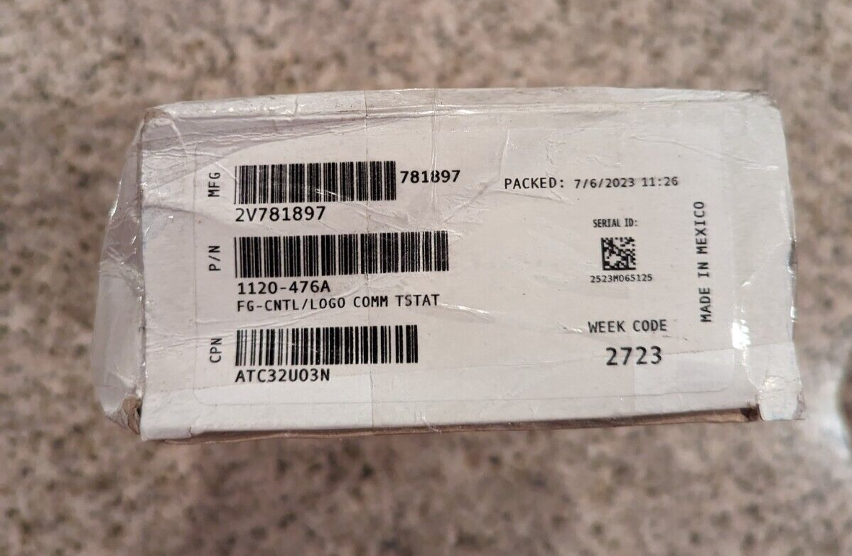 ATC32U03 Carrier Comm Heat Pump Thermostat OEM ATC32U03n 2V781897 1120 ...