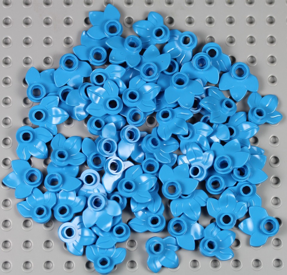 LEGO - Plant Plates w/ 3 Leaves - PICK YOUR COLORS - Flower Foliage ...