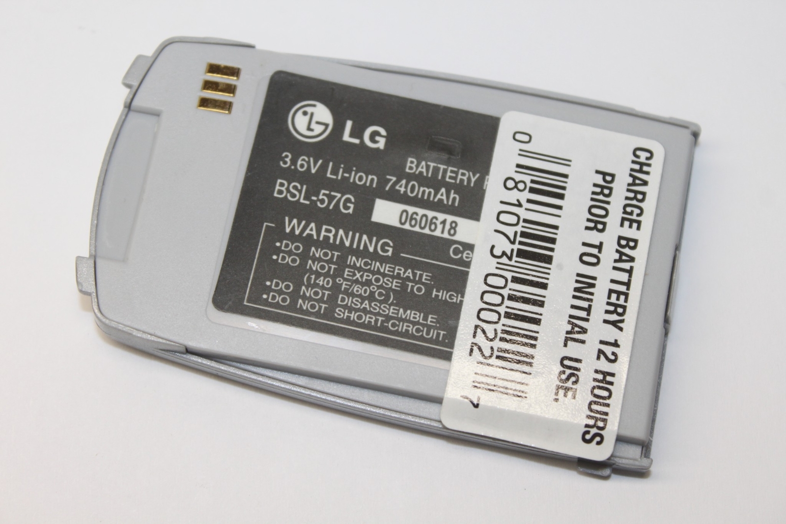 Genuine OEM LG BSL-57G Replacement Li-Ion Battery Pack 3.6V 740mAh for ...