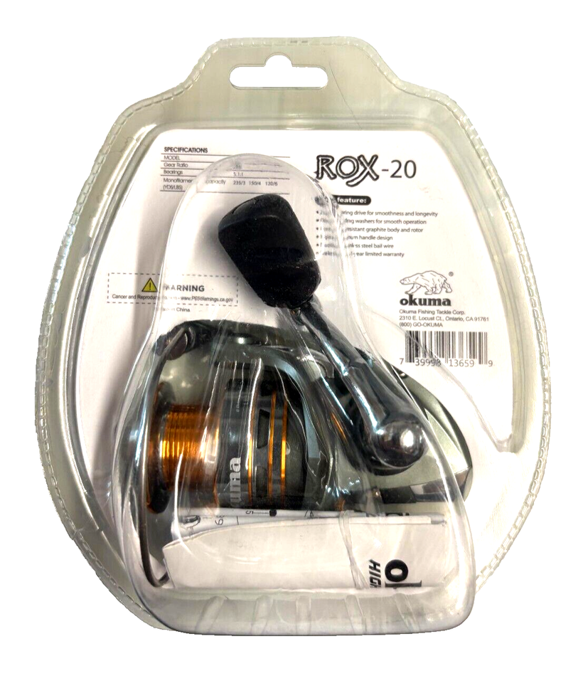 Okuma ROX-20 Spin Casting Fishing Reel NOS FS | eBay
