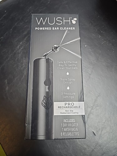 WUSH Pro Water Powered Ear Cleaner Safe Effective Electric Triple Jet ...