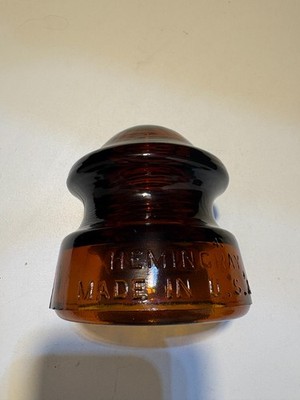 ROOTBEER HEMINGRAY D-510 Lomax Glass INSULATOR Regular U.S.A-3.5 x 3 | eBay