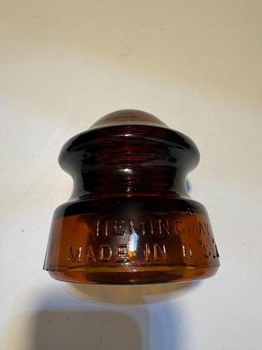ROOTBEER HEMINGRAY D-510 Lomax Glass INSULATOR Regular U.S.A-3.5 x 3 | eBay