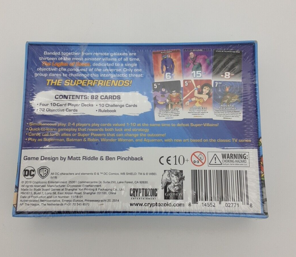 Challenge of the Superfriends Card Game Brand New Sealed 2019 DC ...