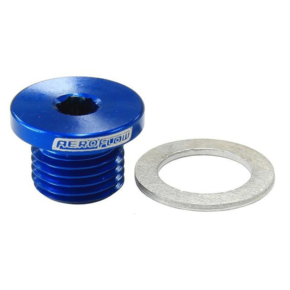 Aeroflow AF814 M12 01 Metric Port Plug M12 X 1 25 Blue Low Profile Hex Aeroflow AF814 M12 01 Metric Port Plug M12 X 1 25 Blue Low Profile Hex