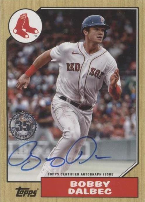 2022 Topps Update Series - 1987 Topps Baseball Autographs Bobby Dalbec ...