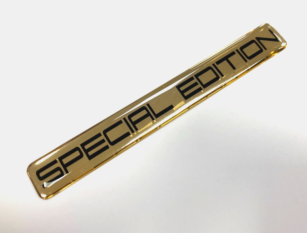 SPECIAL EDITION Sticker/Decal Black Text on Gold - HIGH GLOSS DOMED GEL ...