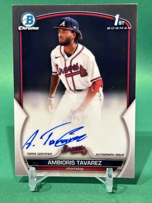 2023 Bowman Chrome Ambioris Tavarez 1st Prospect Auto Autograph #CPA-AT ...
