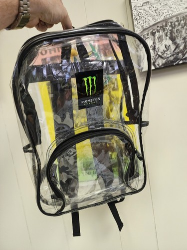 Back To School Monster Energy Drink Backpack Clear - Gem