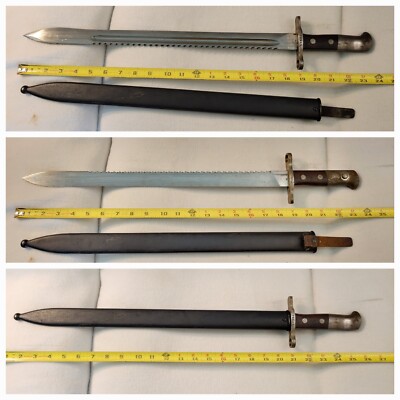 WWI Swiss M1914 Hans Steiner Pioneer Sawback Bayonet W/ Scabbard HS Hallmarked | eBay
