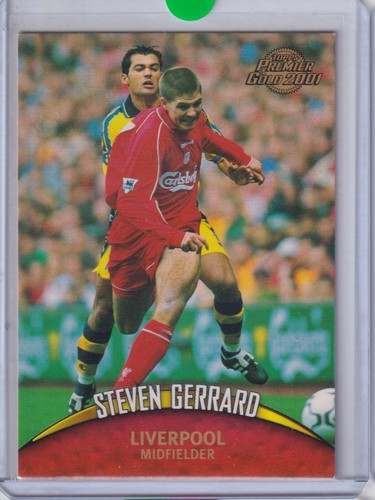 Topps Premier Gold 2001 #71 Steven Gerrard Liverpool Rookie RC Card | eBay