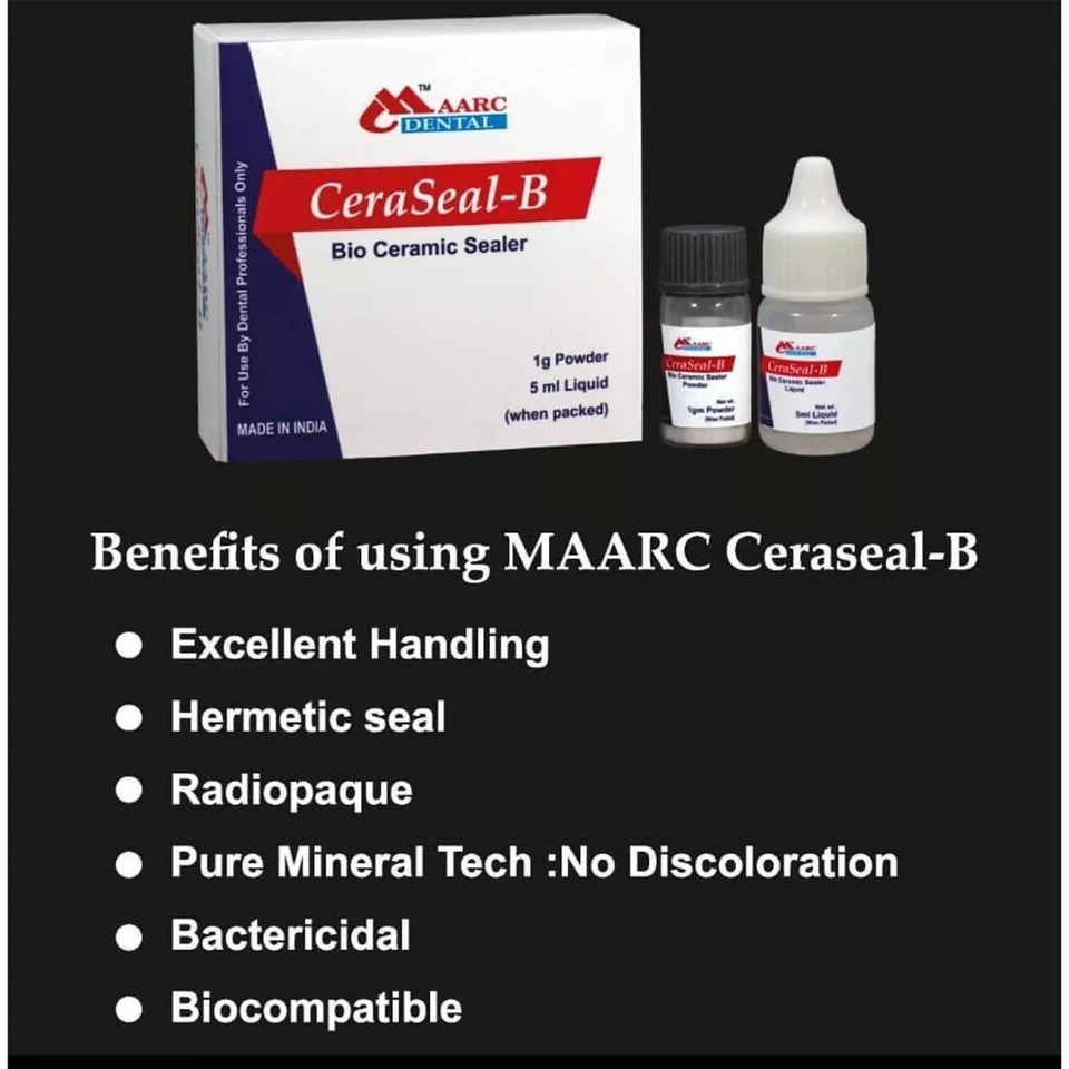 Maarc CeraSeal-B Sealer MTA Based Bio Ceramic Root Canal Sealer (Free ...