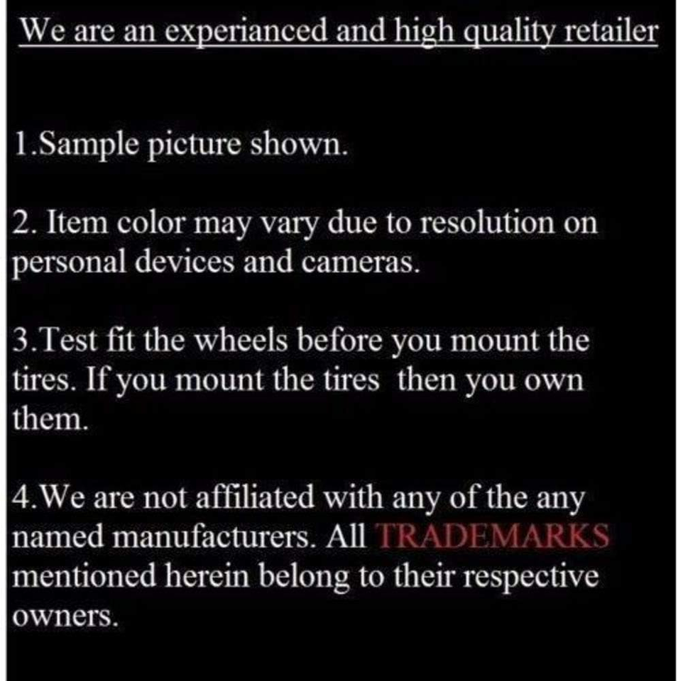 VIS-HD SW60 Snow 18" Inch 5X114.3 Wheel Rim 18X7.5 +40Mm Black ...