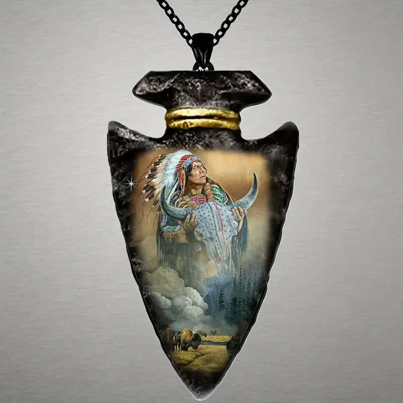 Creative Tribal Leader Tribal Chief Arrowhead Pattern Necklace | eBay