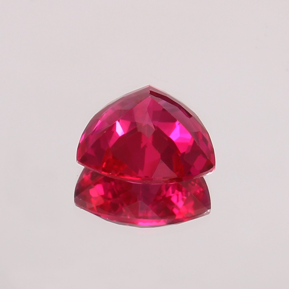 AAA Natural Flawless Mozambique Red Ruby Loose Trillion Cut Gemstone ...
