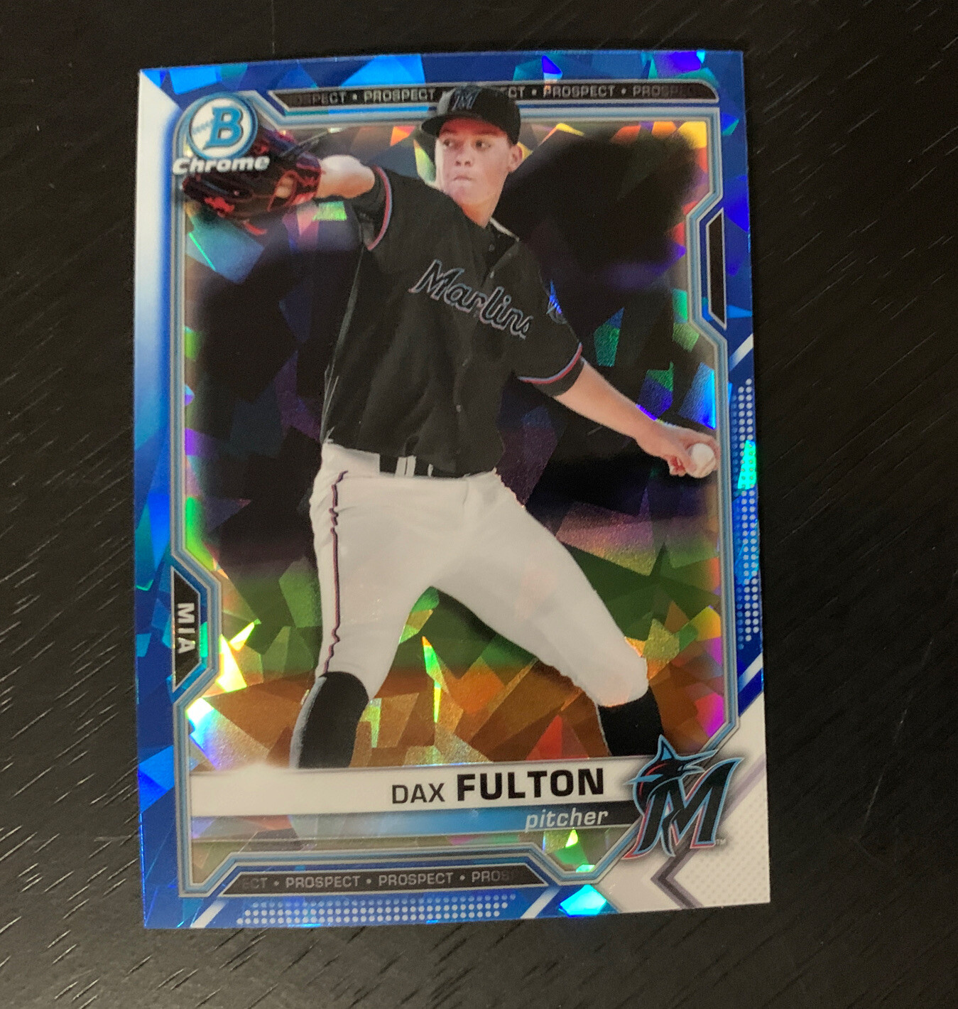 2021 Bowman Chrome Sapphire Dax Fulton #BCP-32 Miami Marlins | eBay