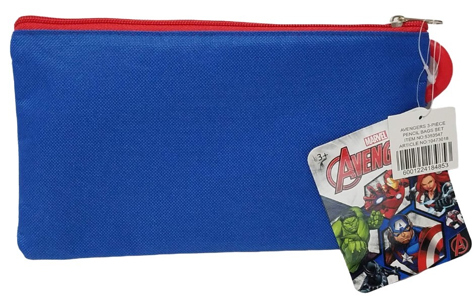 Marvel Avengers 3 Layers Zip Multi-Use Travel Cosmetic Pencil Case ...