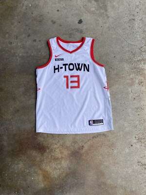 James Harden NBA Houston Rockets Jersey XL H-Town City Edition Swingman ...