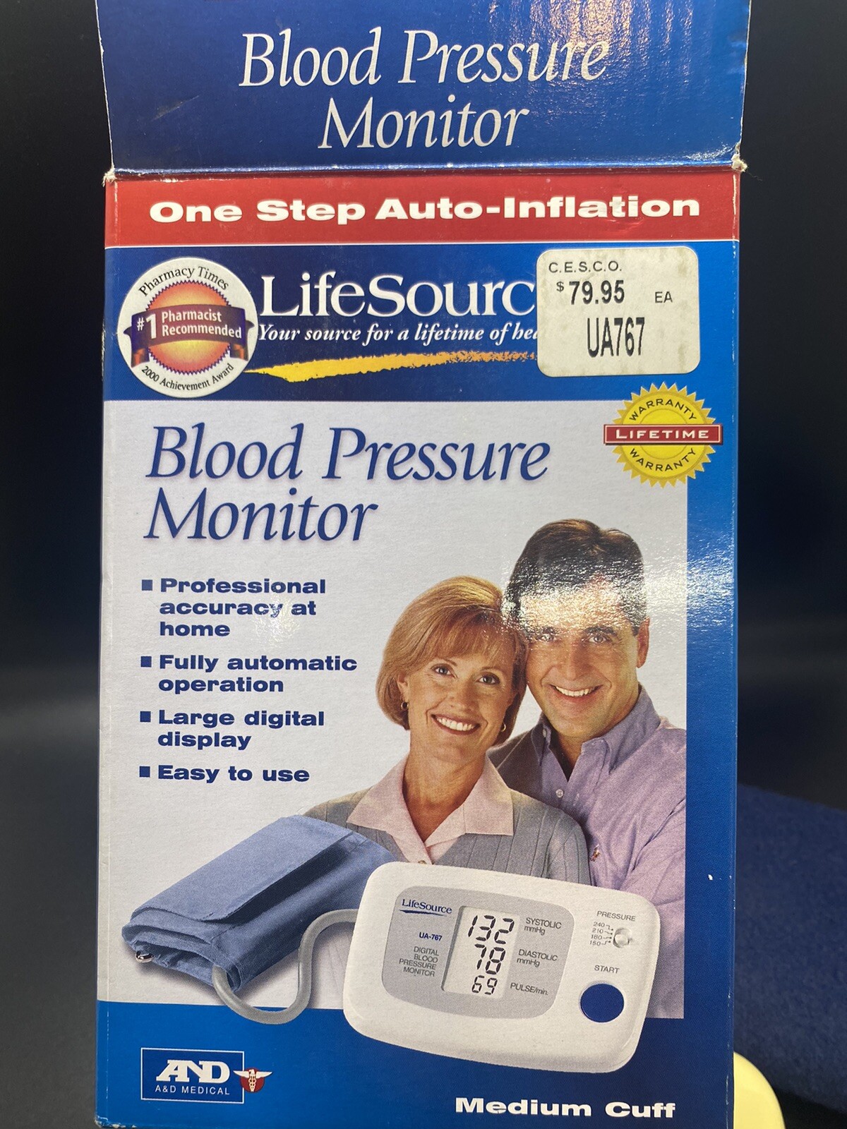 LifeSource Advanced One Step Blood Pressure Monitor - L Cuff for sale ...