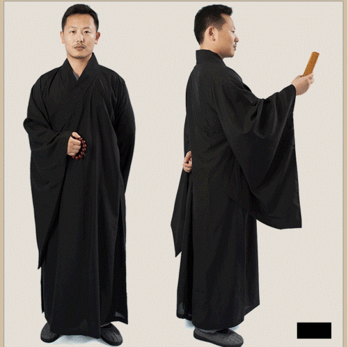 Buddhist Robe Men Women Frock Buddhist Supply Long Meditation Clothing ...