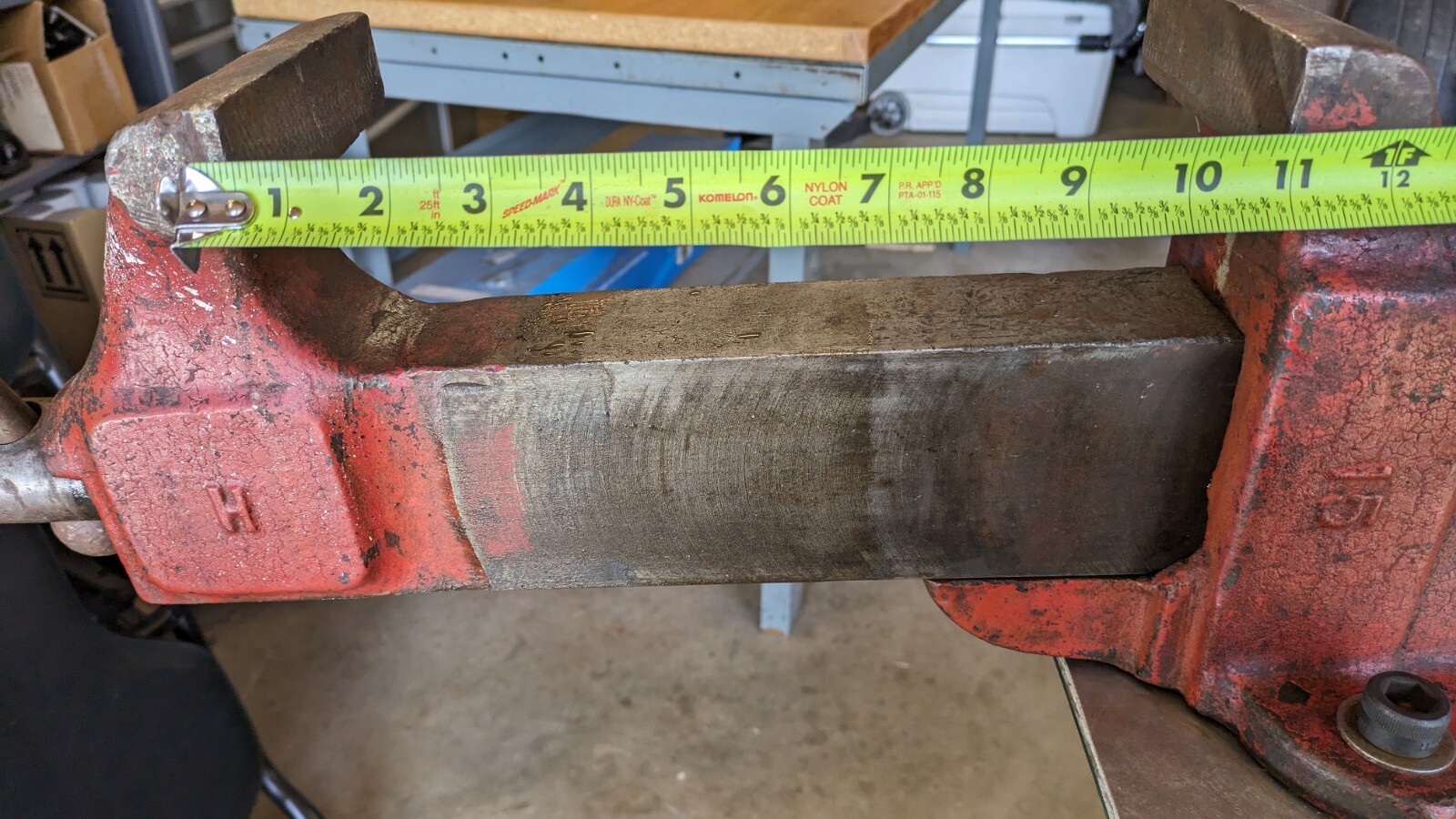 Large Vintage Hollands Shop Vise (Vice) With HD Stand. Local Pickup ...