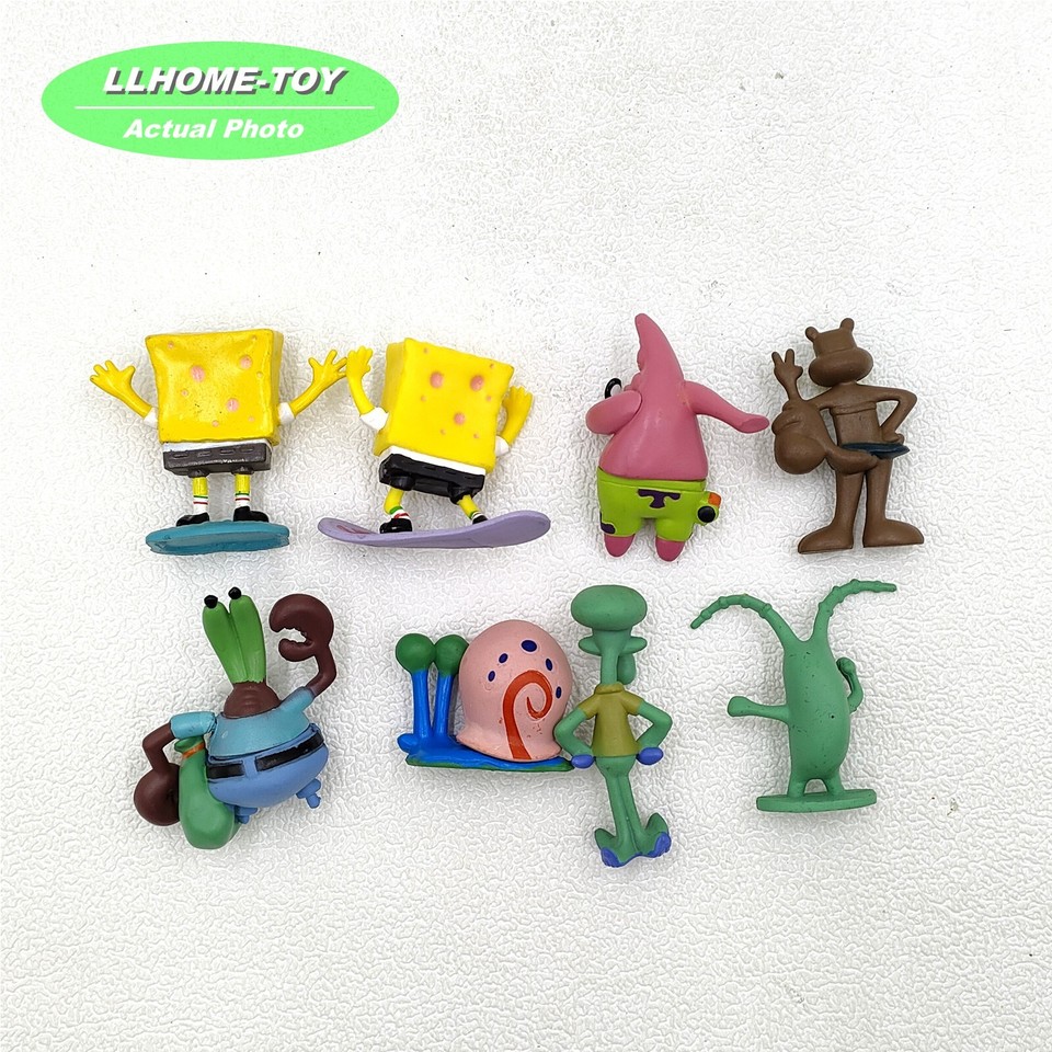 Anime Patrick Star Squidward Tentacles Sandy 8pc cute Figure toy Gift ...